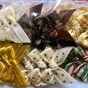 Other | Embellishments Tiny Mini Bows Boughs Cute Bright Colorful Art ...